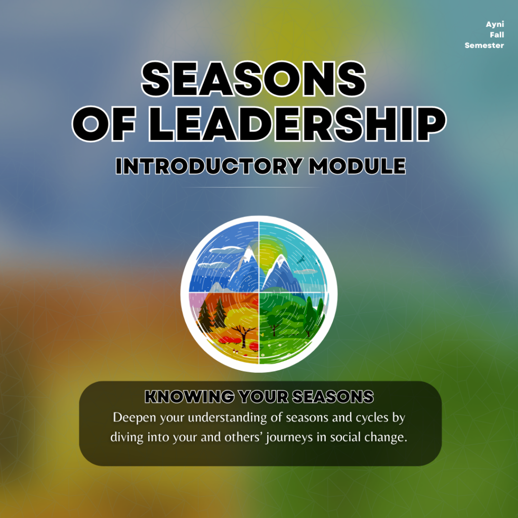 Knowing Your Seasons - Seasons of Leadership Introductory Module - Ayni ...